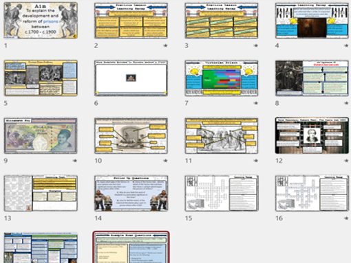 GCSE History Edexcel Crime and Punishment Unit 3 Bundle | Teaching ...