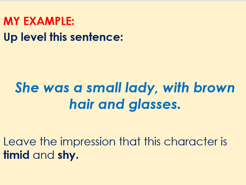 Writing Character Descriptions | Teaching Resources