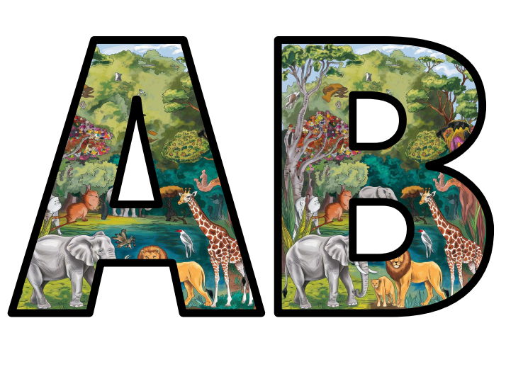 Geography Biodiversity Lettering Set Instant Display Title All Letters Numbers Signs | Teaching ...