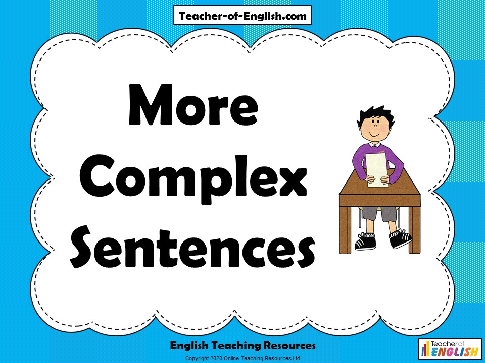 Complex Sentences Exercises Ks2