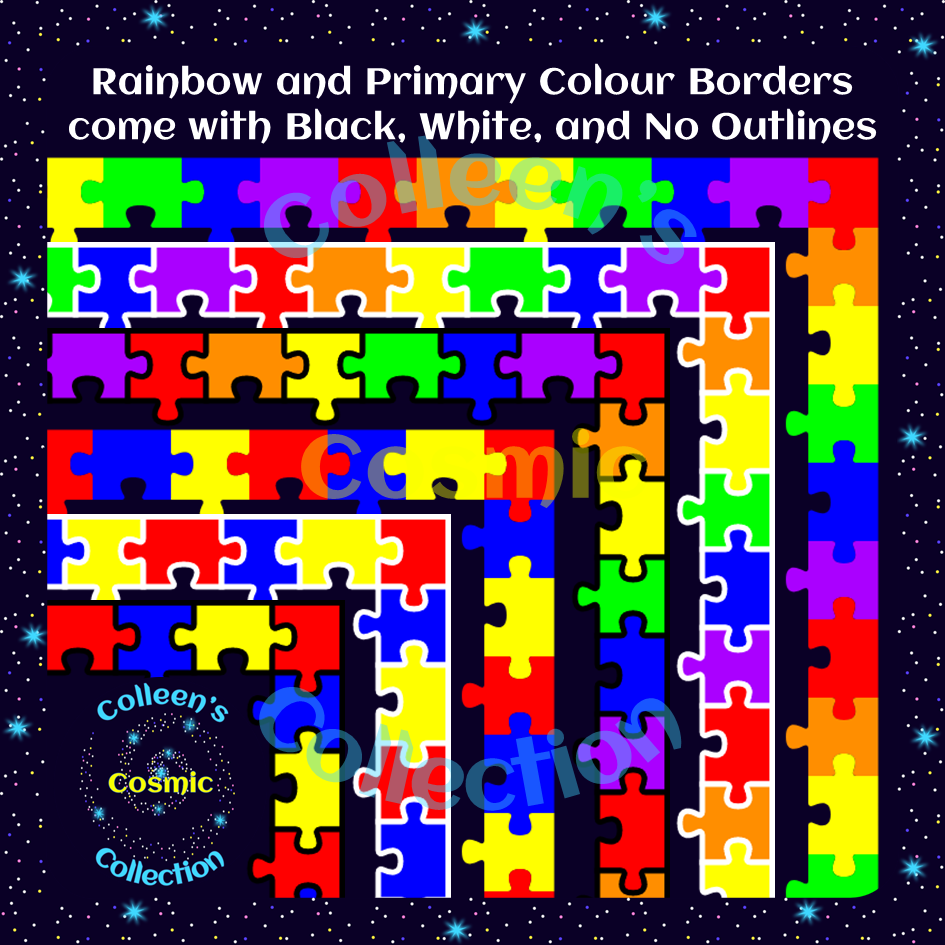 Puzzle Borders Set 2 | Teaching Resources