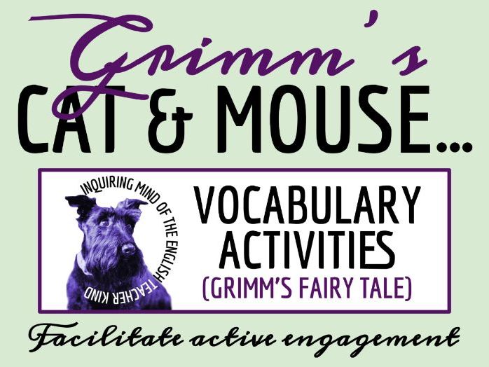 "Cat and Mouse in Partnership" Vocabulary Games | Grimm Fairy Tale ...