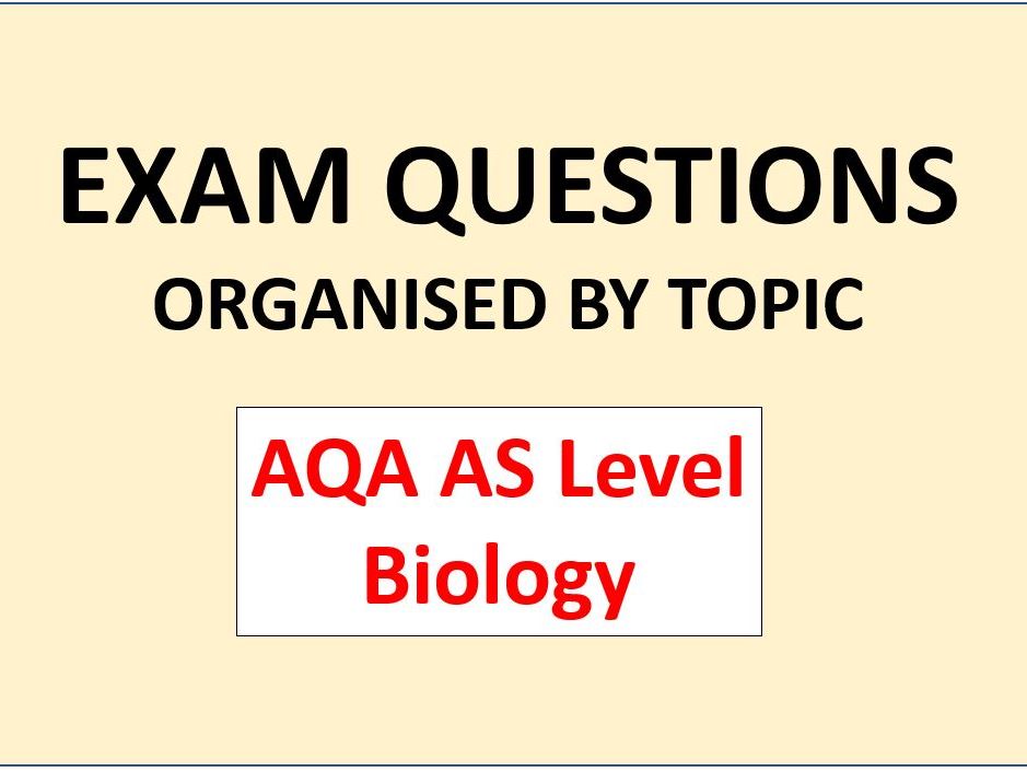 AQA Biology AS Y12 AL All Exam Questions Organised By Unit