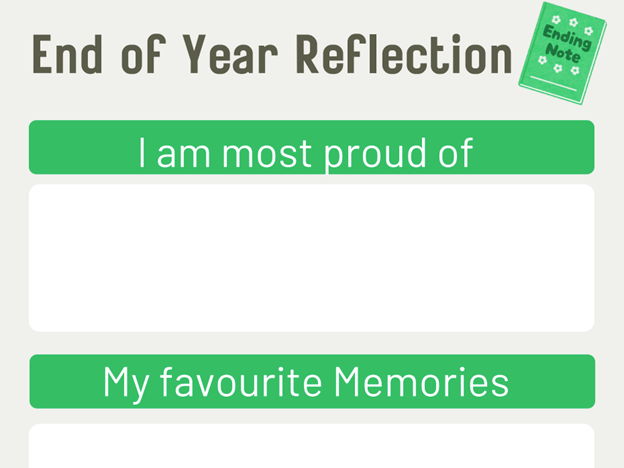 End of Year Reflection | Teaching Resources