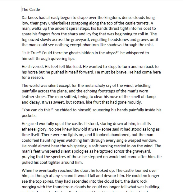 Year 6/7/11+ Comprehension - The Castle | Teaching Resources