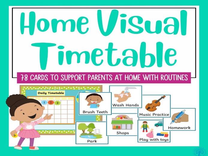 Home Visual Timetable | Teaching Resources