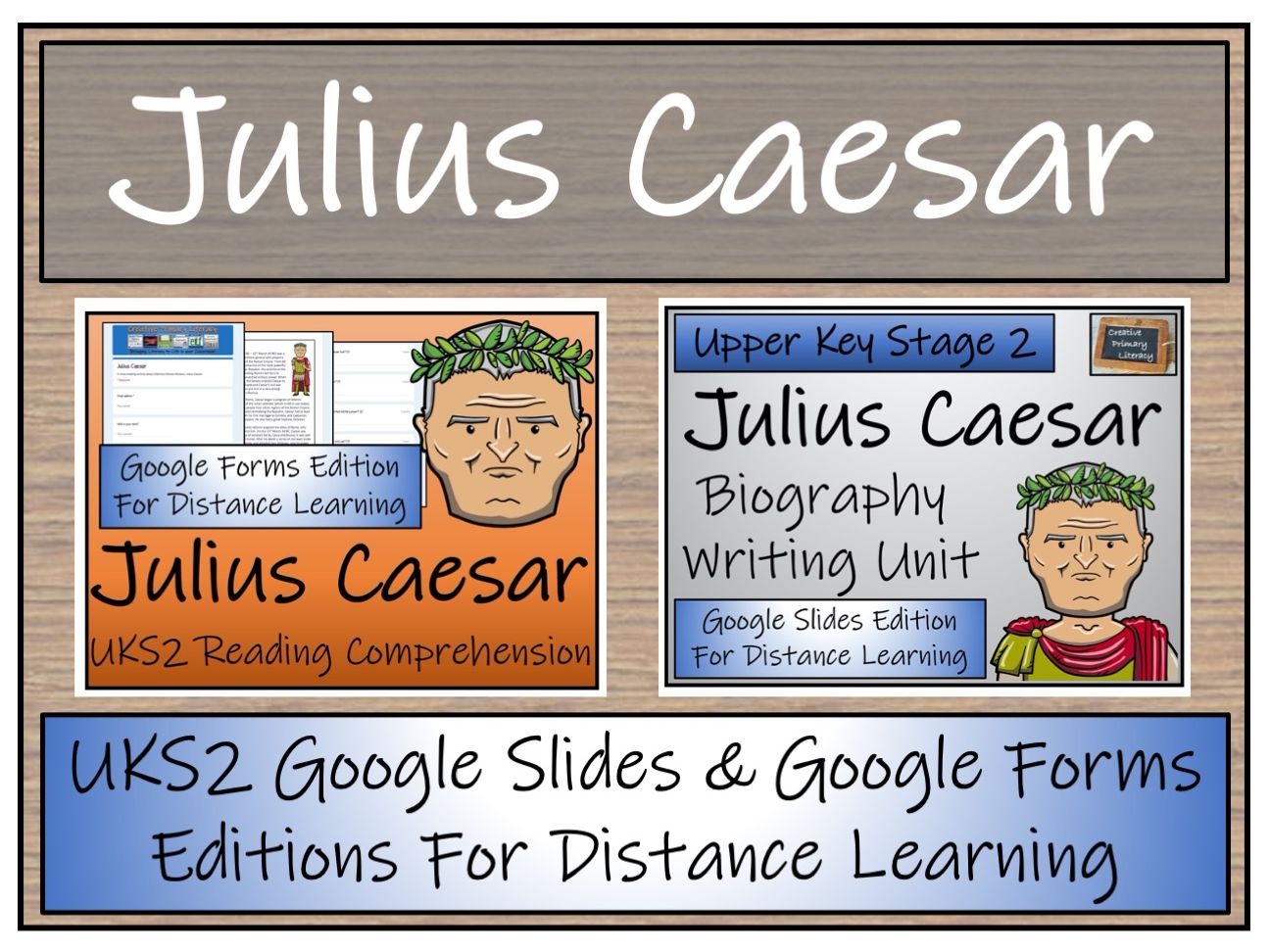 UKS2 Julius Caesar Biography & Reading Comprehension Bundle | Digital ...