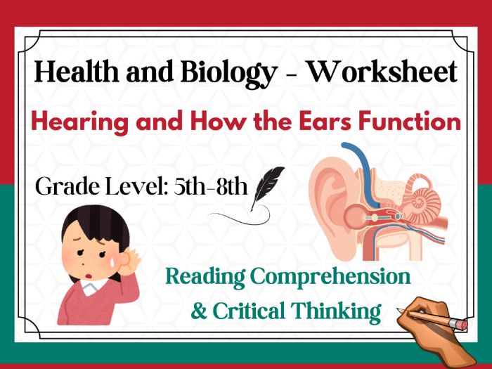 Health and Biology : Reading Comprehension Passages & Questions ...