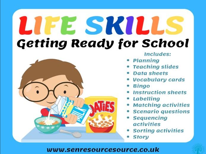 Functional Life Skills - Getting Ready for School | Teaching Resources