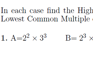 HCF and LCM using prime factorisation worksheet no 3 (with solutions ...