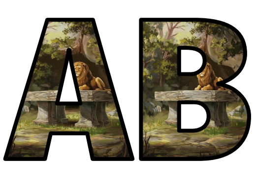 Aslan Stone Table Narnia Lion Lettering Set Display Title Letters ...