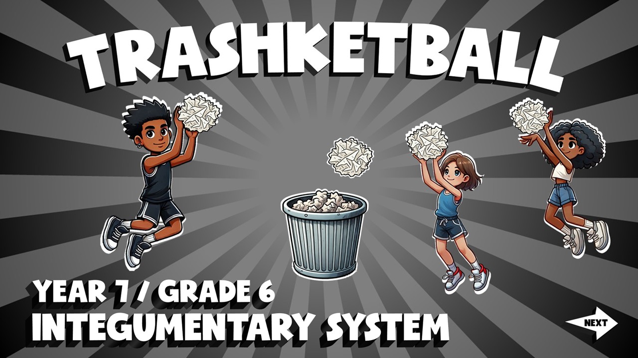Integumentary System TRASHKETBALL Science Game | No-Prep Year 7 Review ...