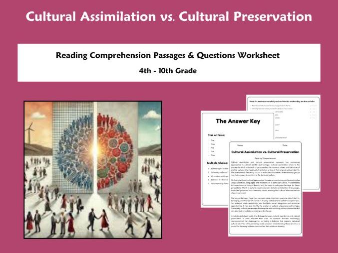 Cultural Assimilation vs. Cultural Preservation: Reading Comprehension ...