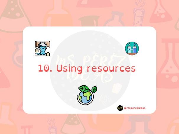Unit Cover 10 - Using Resources | Teaching Resources