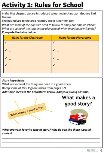 Gooney Bird Greene – ESL / EAL Fiction Literature Unit (GE 3.0–3.5 ...