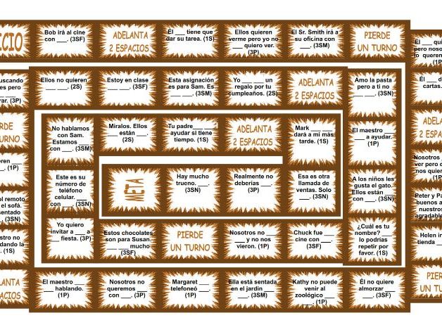 Object Pronouns Spanish 4 Worksheet-2 Game-1 Exam Bundle | Teaching ...