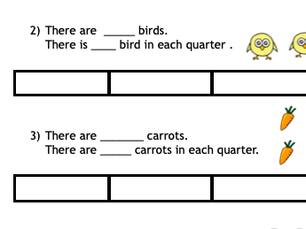 Fractions. Finding Quarters using Bar Model | Teaching Resources