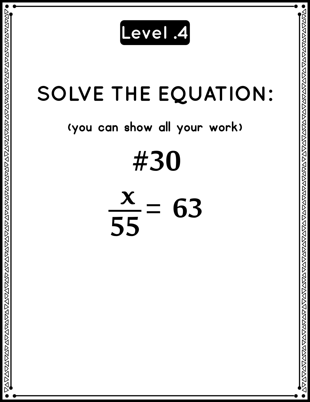 KS3 One-Step Equations Task Cards - Multiplication & Division | Year 7 ...
