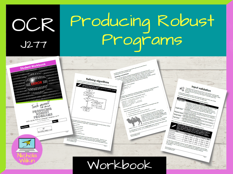Producing Robust Programs OCR GCSE Computer Science Workbook (J277 ...