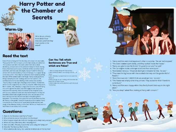 Harry Potter and the Chamber of Secrets | Teaching Resources