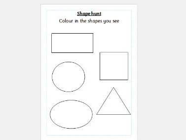 2D Shape hunt | Teaching Resources