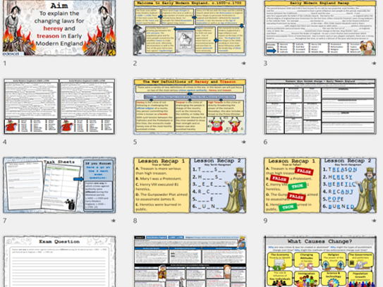 GCSE History Edexcel: Crime & Punishment Unit 2 Bundle Early Modern ...