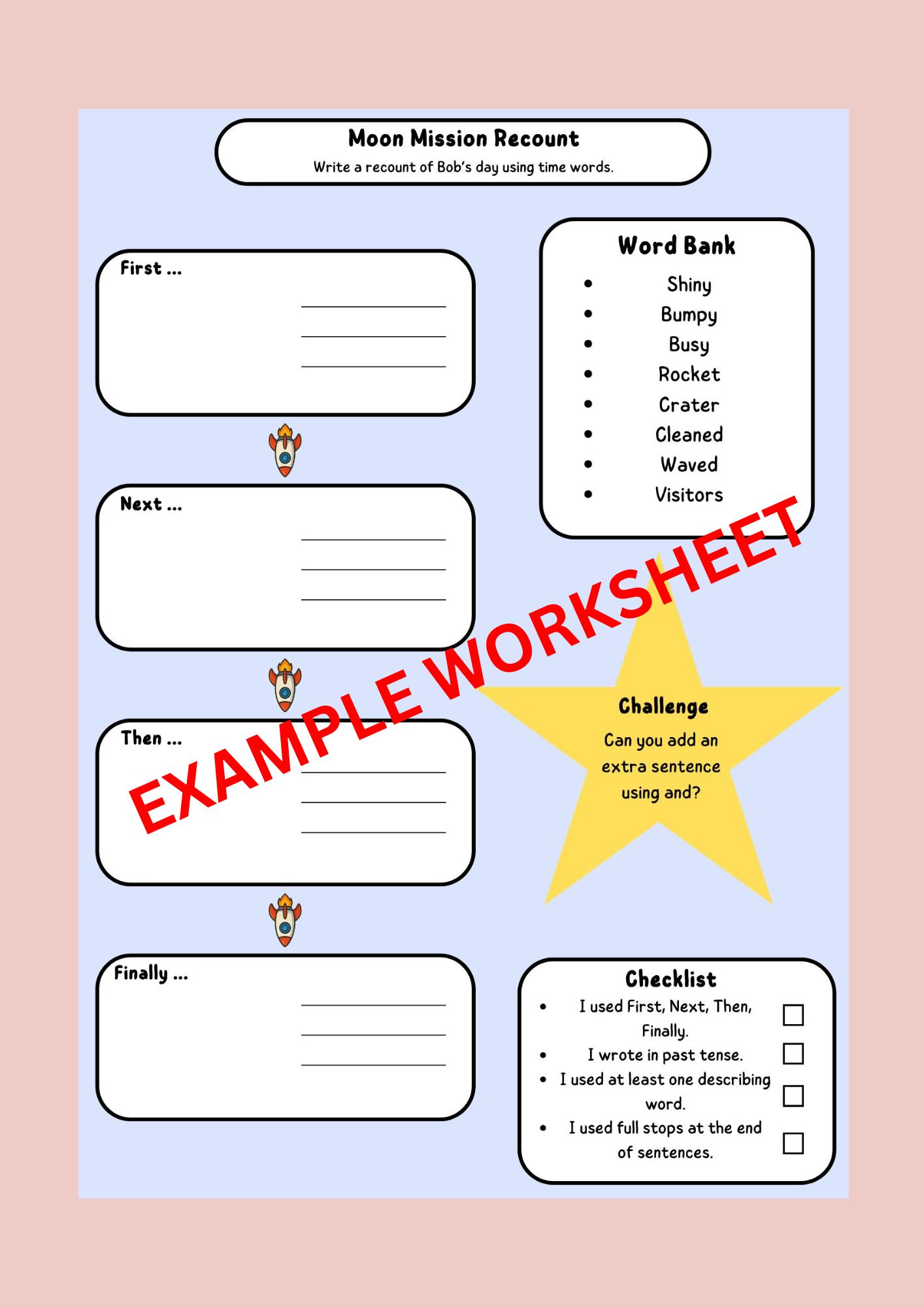 Year 1 Complete Fully Planned Writing Unit: Man on the Moon by Simon ...