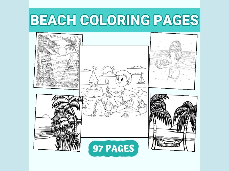 Dive into Summer Fun with Printable Beach Coloring Pages for Kids ...