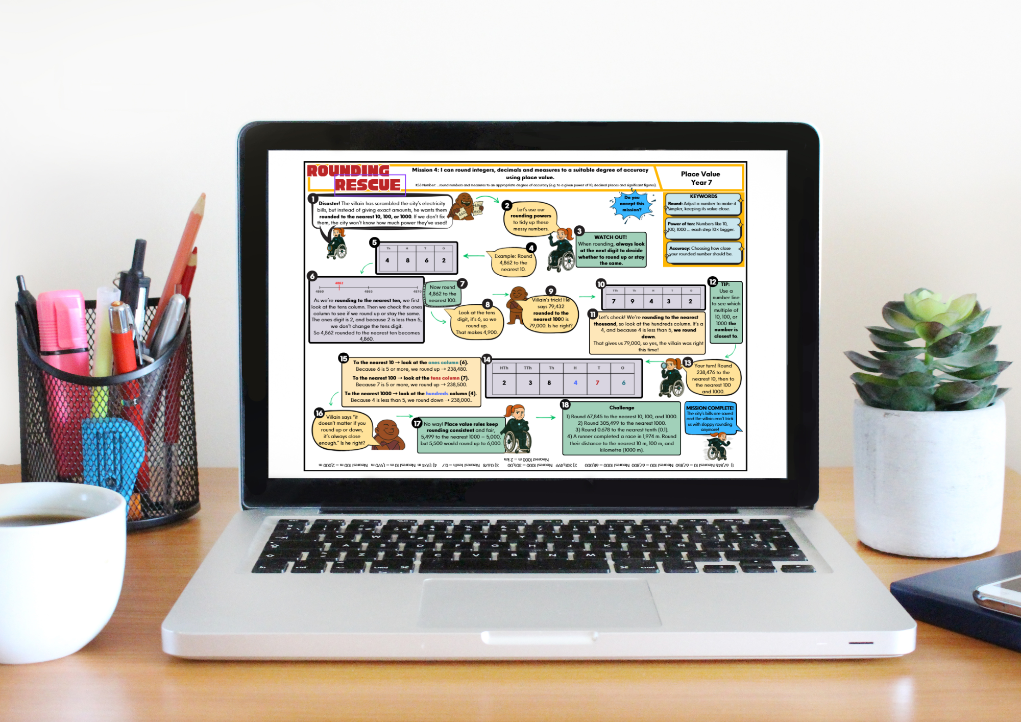 Mission 4: Secondary KS3 Maths: Number Rescue: Place Value Mission ...