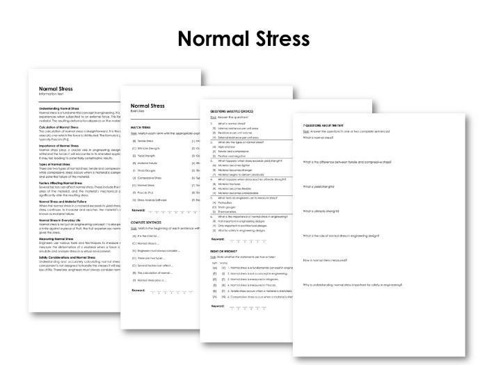 Normal Stress | Teaching Resources