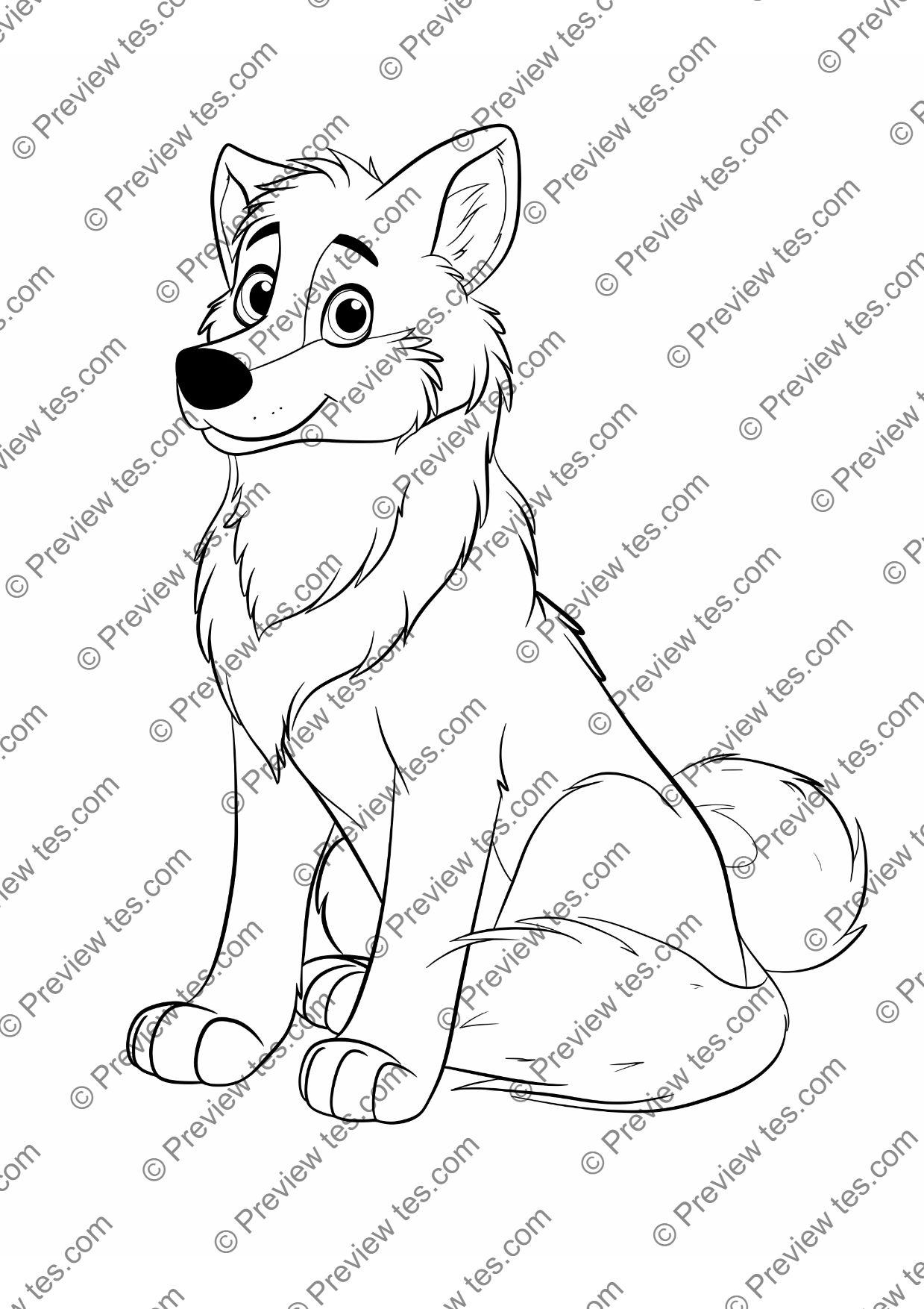 Wolf Colouring Pages | Predator Study Worksheets | Wildlife ...