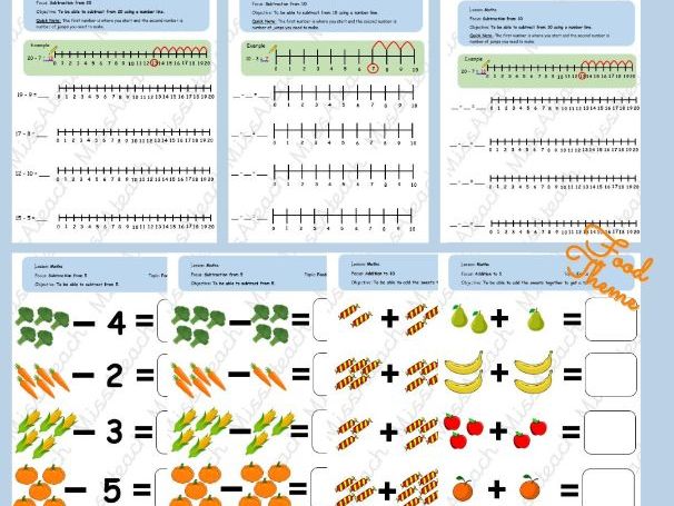 Maths Worksheets Addition And Subtraction Teaching Resources