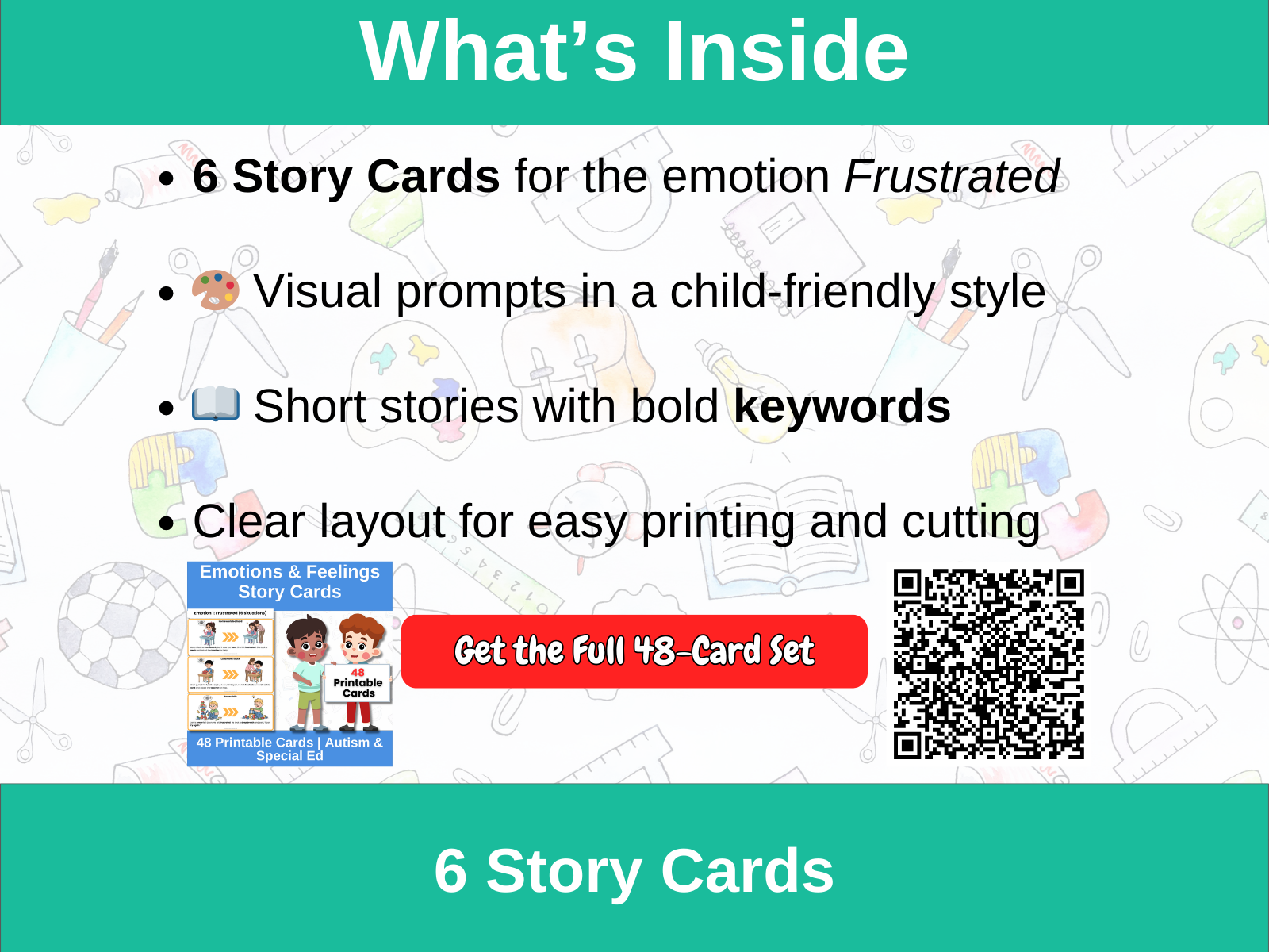 FREE Sample | Emotion: Frustrated Story Cards (6 Scenarios) | Autism ...
