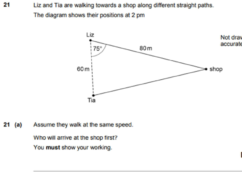 Sine Rule Cosine Rule GCSE Maths Exam Questions Teaching Resources