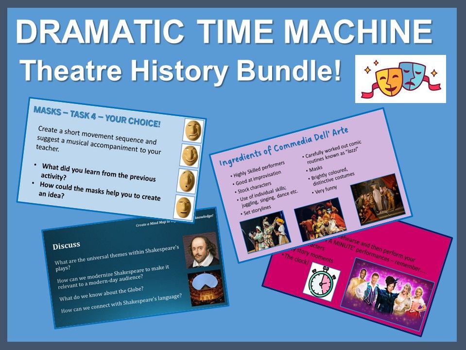 The Dramatic Time Machine: Theatre History resource pack | Teaching ...
