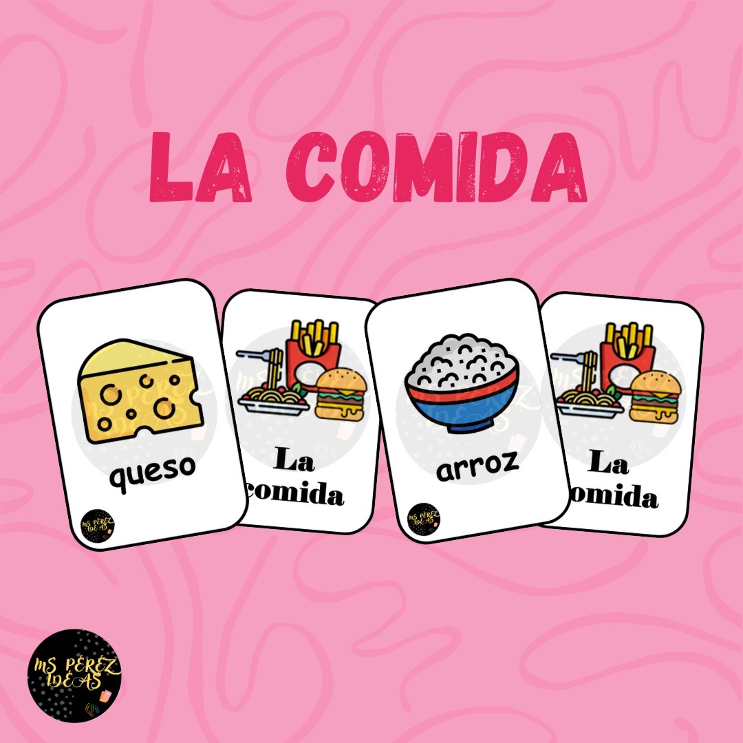 La comida (food) - Flashcards | Teaching Resources