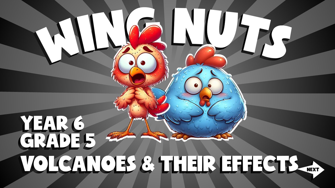 Volcanoes & Their Effects WING NUTS Science Game | No-Prep Year 6 ...
