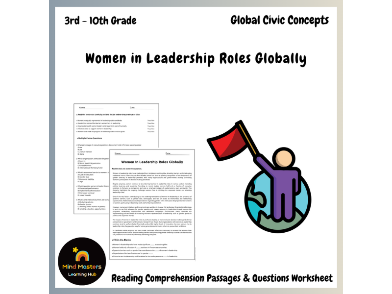 Global Civic Concepts Reading Comprehension Passages & Questions ...