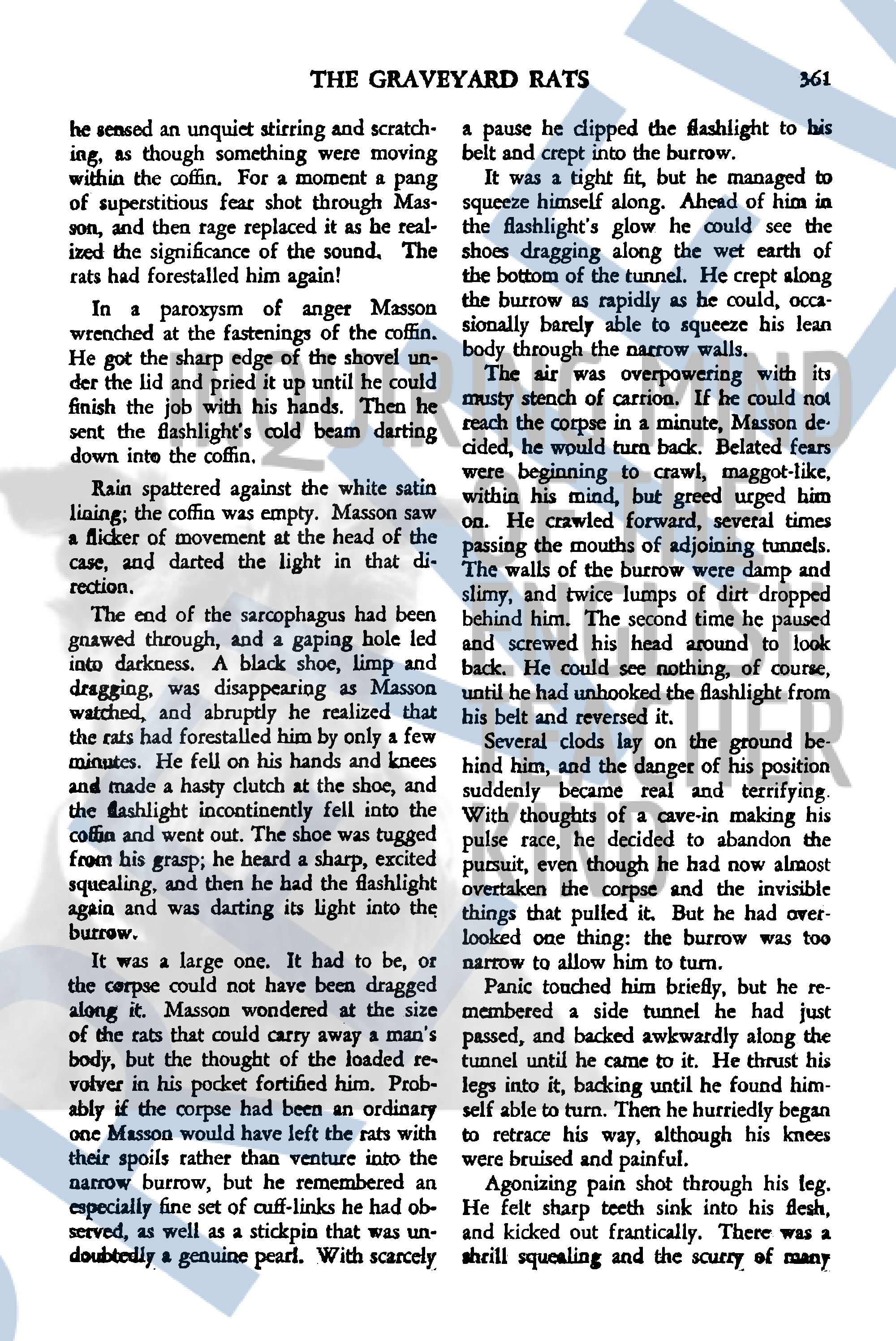 "The Graveyard Rats" by Henry Kuttner Gothic Story Analysis Worksheet ...