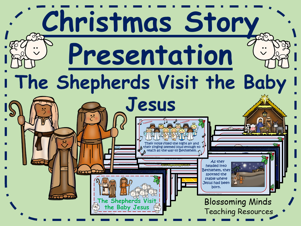 Christmas story presentation - The shepherds visit Jesus | Teaching ...