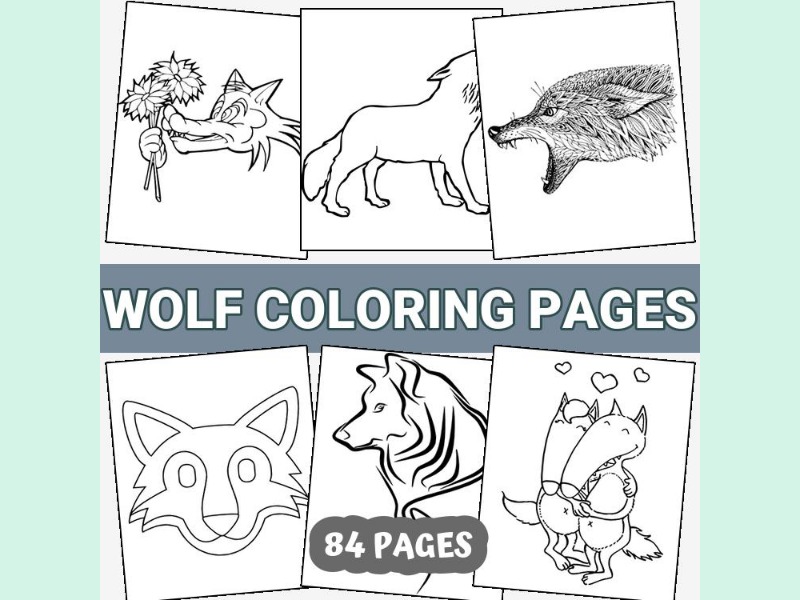 Explore a Magical Collection of Printable Wolf Coloring Pages Today ...