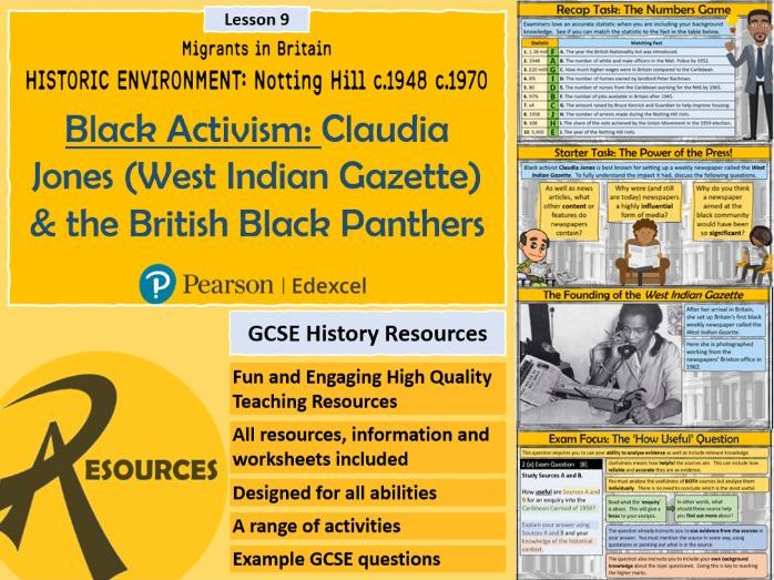 GCSE History Edexcel: Notting Hill Migrants Historic Environment - 10 ...