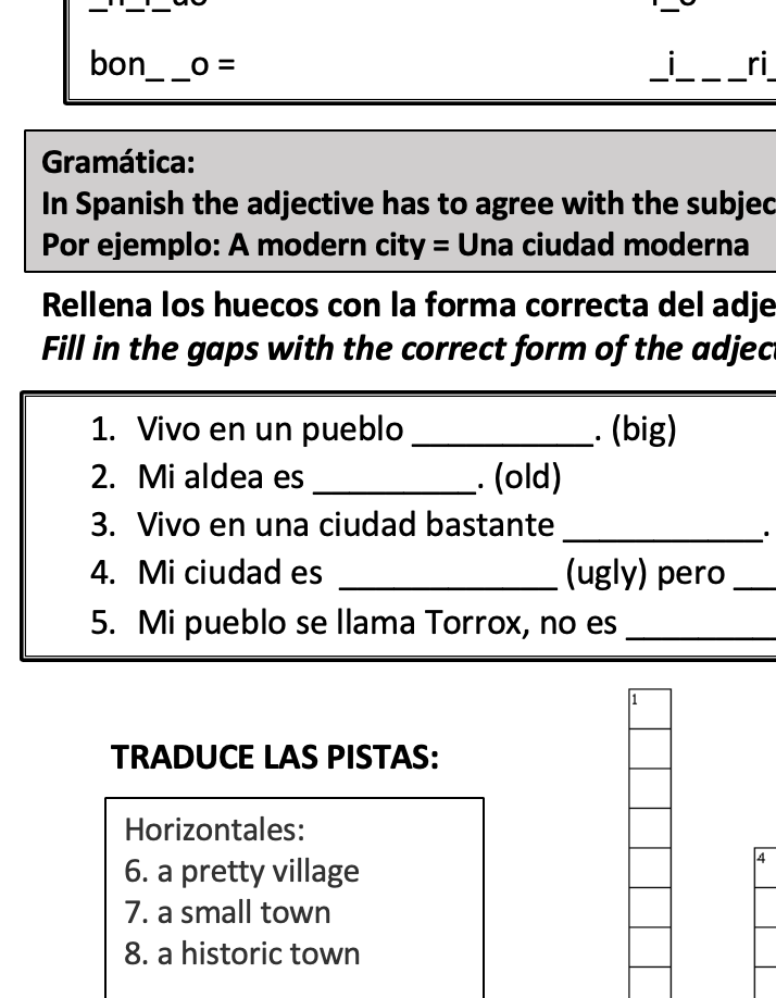 Claro 1 Mi casa 4.1 Donde vivo yo | Teaching Resources