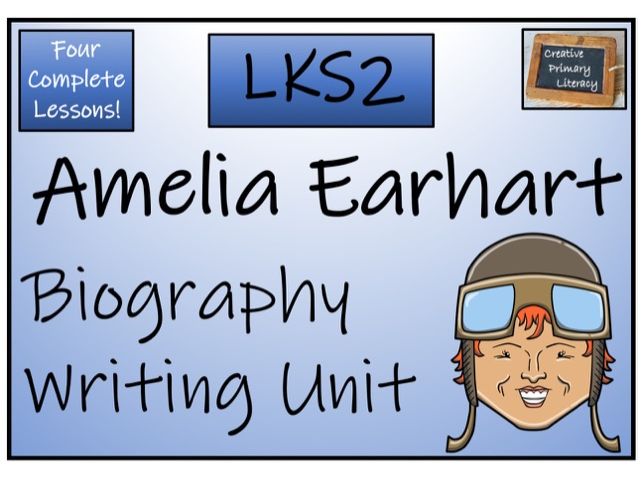 LKS2 History - Amelia Earhart Reading Comprehension & Biography Bundle ...