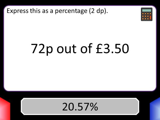 Expressing One Quantity As A Percentage Of Another Calculator Expressing One Quantity As A Percentage Of Another Calculator