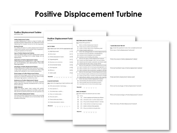 Positive Displacement Turbine | Teaching Resources
