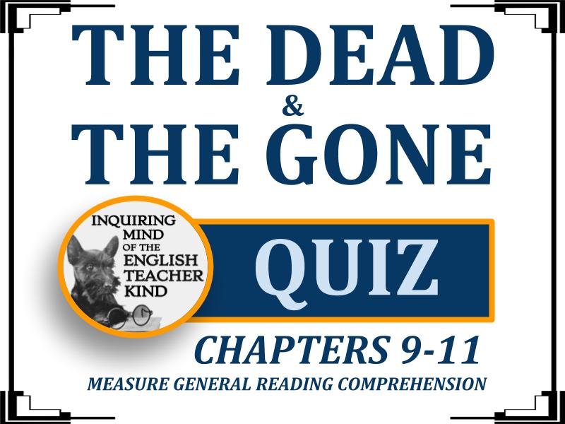 The Dead and the Gone by Susan Beth Pfeffer - Quiz Bundle | Teaching ...