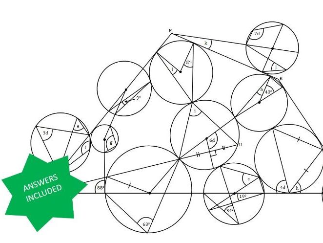 Keyboardmonkey's Little Shop of Circle Theorems Puzzles - Teaching ...