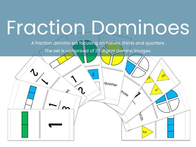 Fractions Dominoes | Teaching Resources