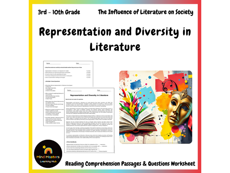 Representation and Diversity in Literature Reading Comprehension ...